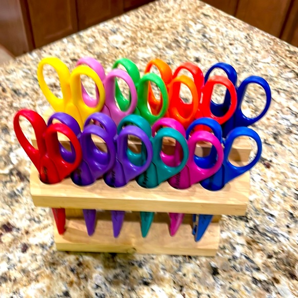 Other | Craft Scissors Decorative 12 Scissors Set With Stand | Poshmark
